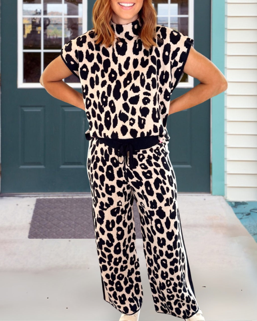 Lively Leopard Print Set